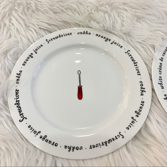 Pottery Barn | Dining | Pottery Barn Bar Lingo Appetizer Plates 8 ...